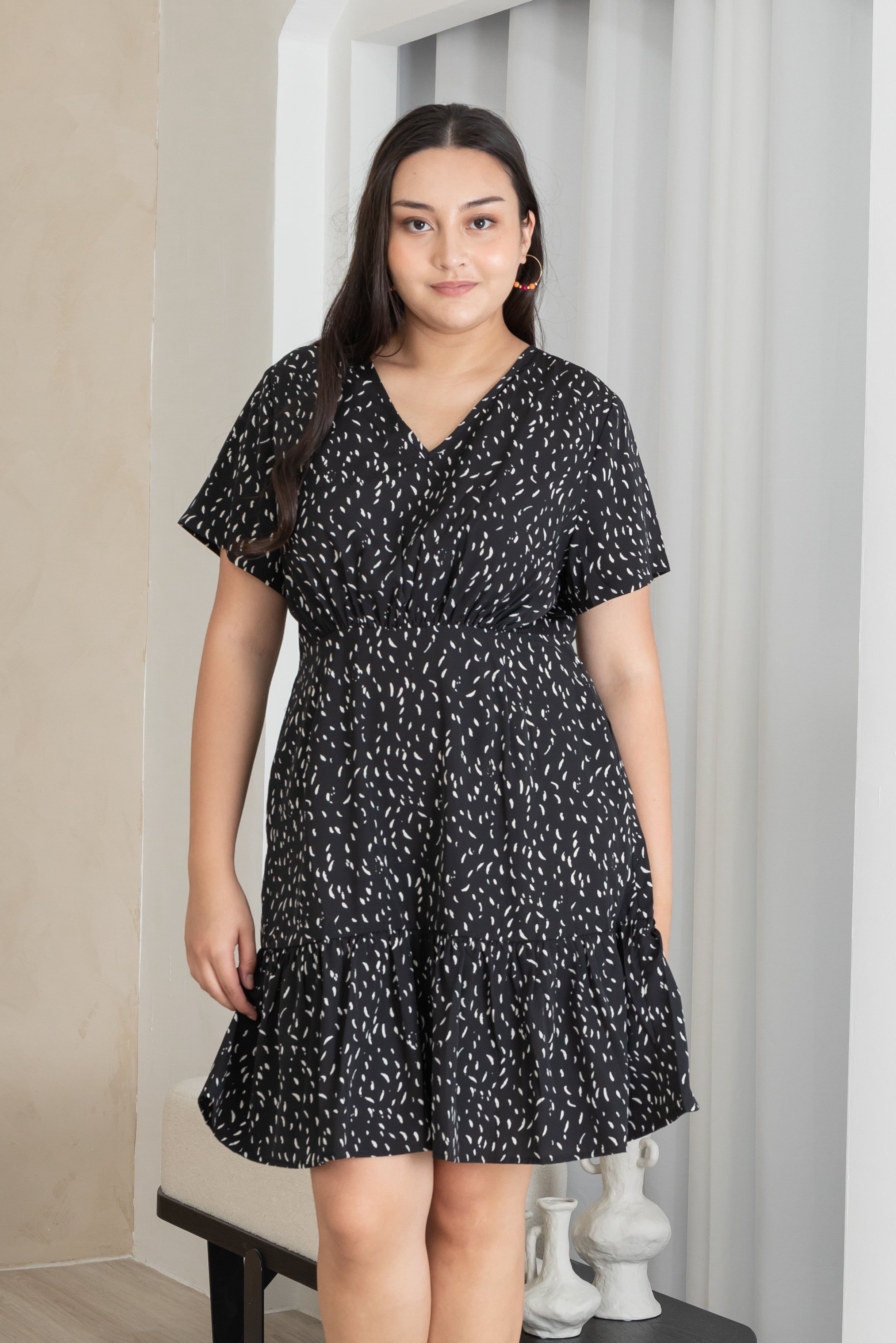 Yvette Dress Romper In Black – LaineCurve